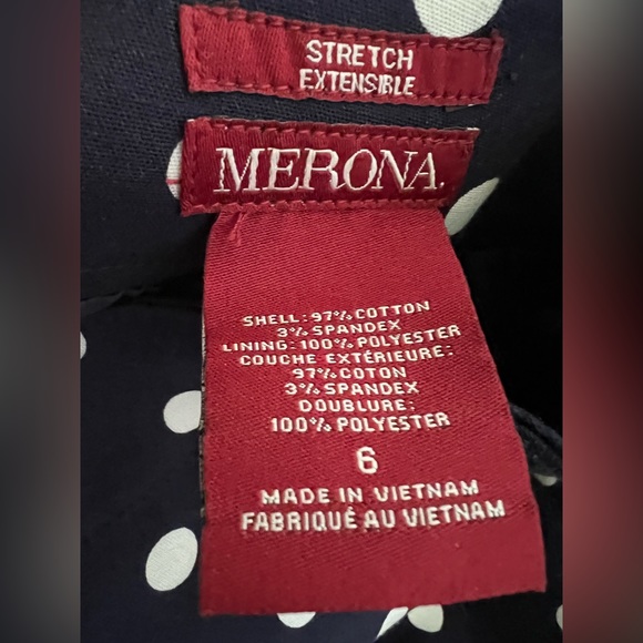 Merona | Skirts | Merona Nwt Navywhite Polka Dot Skirt | Poshmark